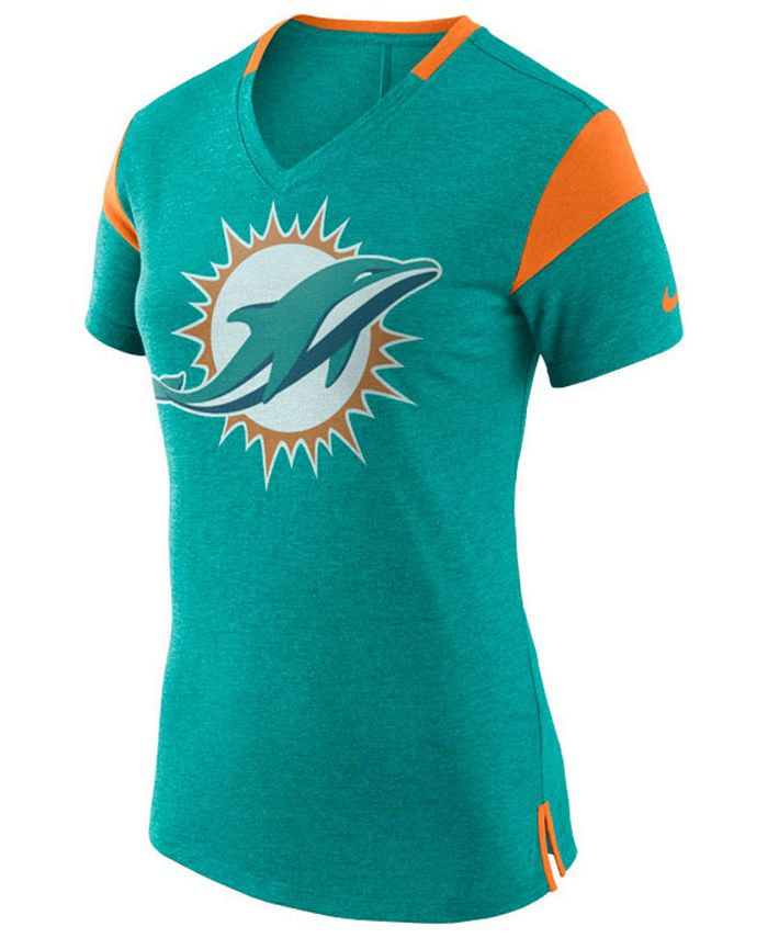 Nike Women's Miami Dolphins Fan V-Top T-Shirt - Macy's