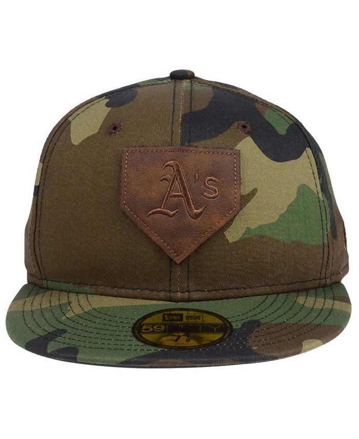New Era Oakland Athletics The Logo of Leather 59FIFTY Fitted Cap - Macy's