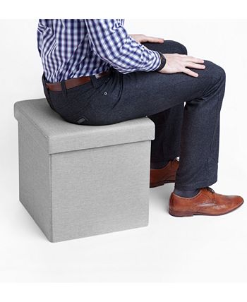 Poppin Storage Box Seat & Ottoman - Macy's