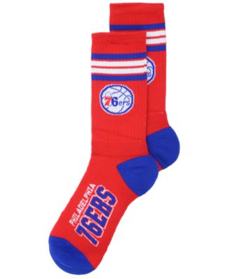 For Bare Feet Philadelphia 76ers 4 Stripe Deuce Crew Socks - Macy's