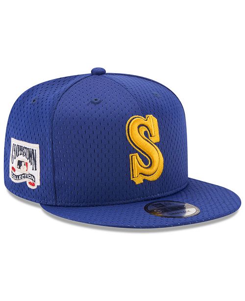 New Era Seattle Mariners Coop Mesh Authentic 9FIFTY Snapback Cap ...