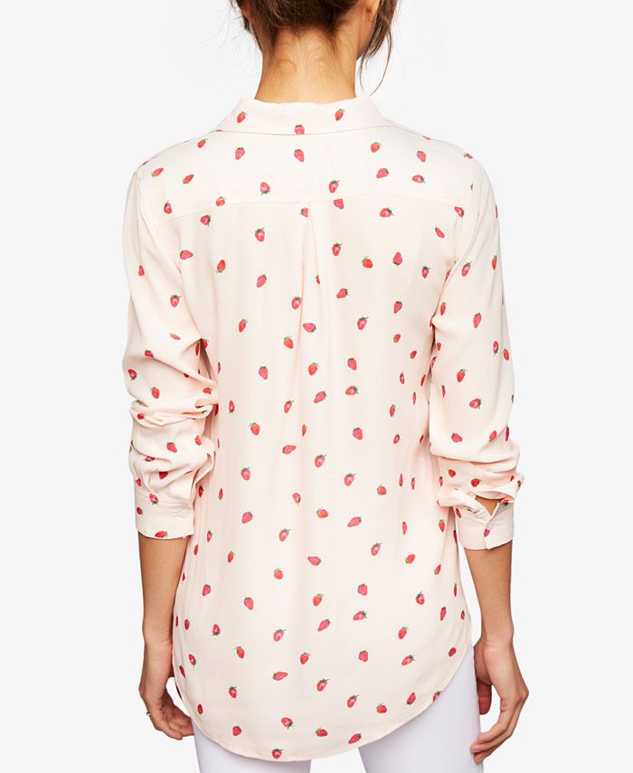 RAILS Maternity Strawberry-Print Blouse - Macy's