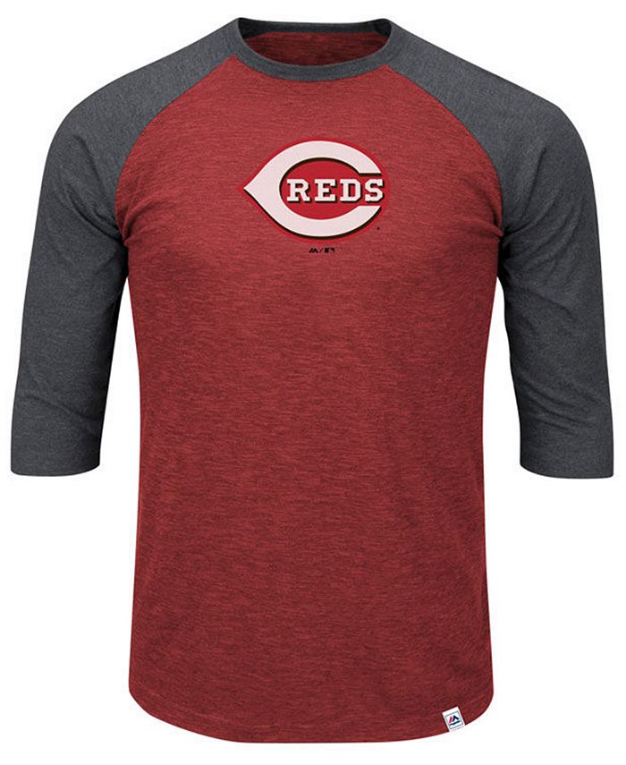 Majestic Men's Big & Tall Cincinnati Reds Grueling Raglan T-Shirt - Macy's
