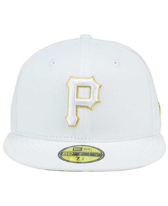New Era Pittsburgh Pirates White On Metallic 59FIFTY Cap - Macy's