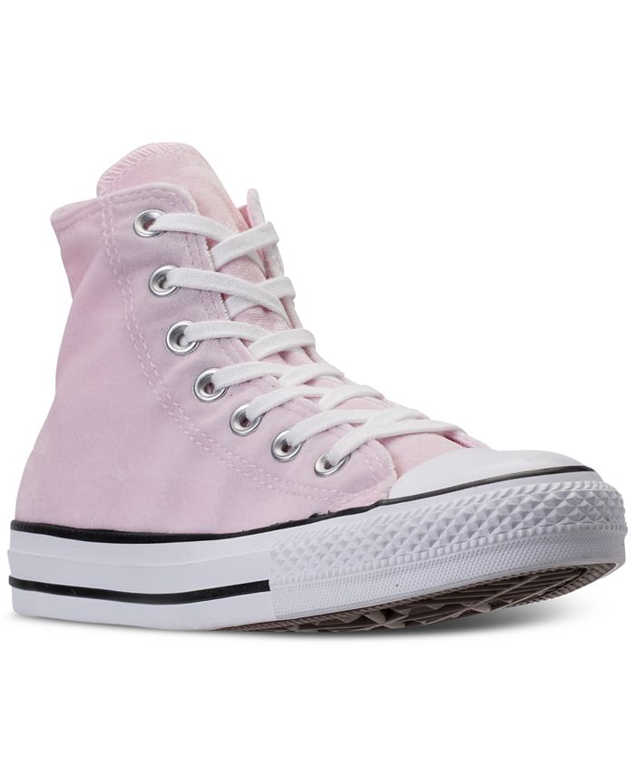 Converse Women's Chuck Taylor Hi Velvet Casual Sneakers from Finish ...
