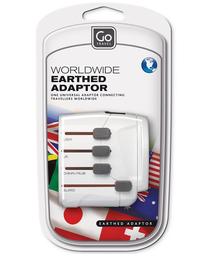 Go Travel Worldwide Earthed Adapter - Macy's