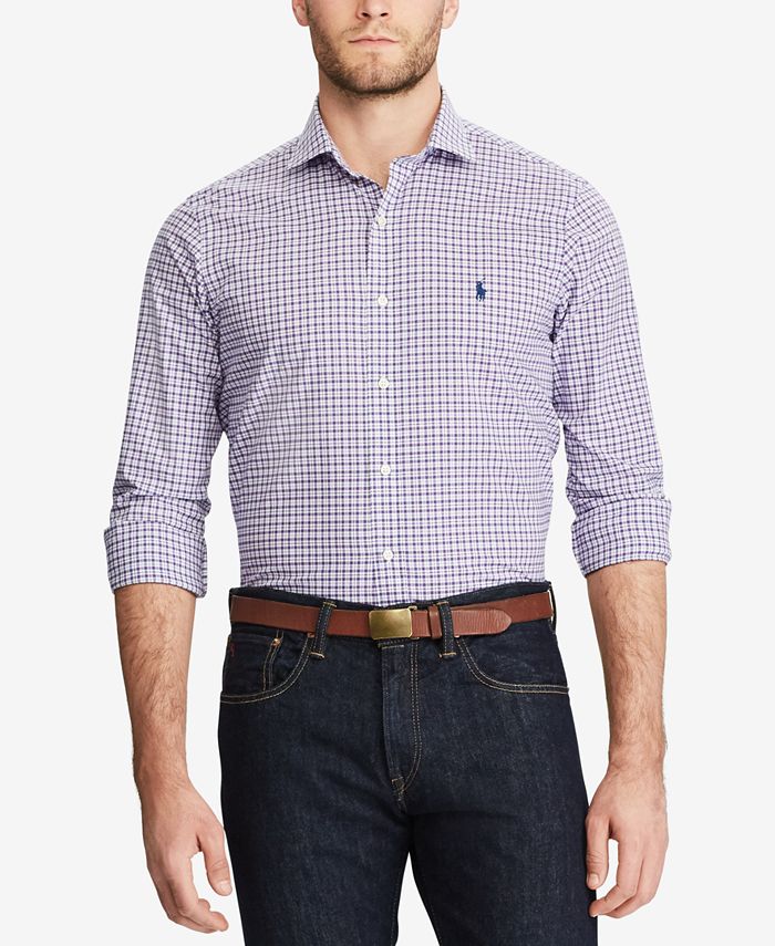 Polo Ralph Lauren Mens Slim Fit Poplin Shirt Macys