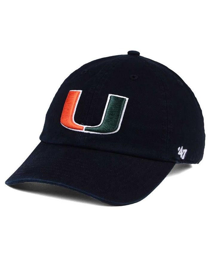 '47 Brand Miami Hurricanes CLEAN UP Cap - Macy's