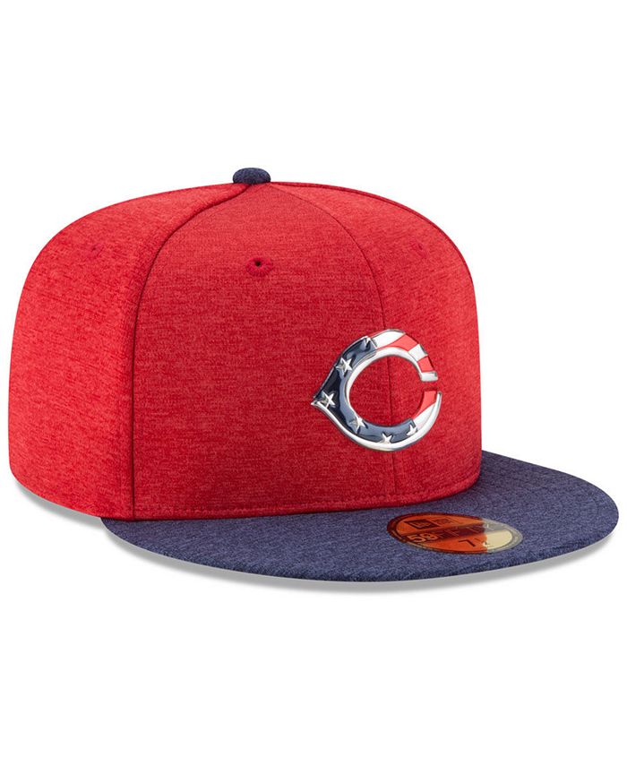 New Era Cincinnati Reds Authentic Collection Stars & Stripes 59FIFTY ...