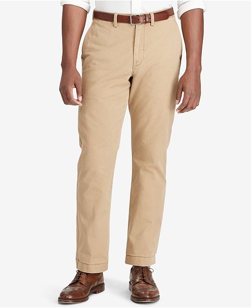 Polo Ralph Lauren Men's Big & Tall Classic-Fit Cotton Chinos - Pants - Men - Macy's