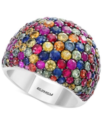 Splash by EFFY® Multicolor Sapphire Statement Ring (6-1/6 ct. t.w.) in ...