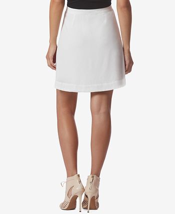 Avec Les Filles Button-Front A-Line Mini Skirt - Macy's