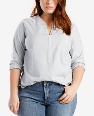 Levi's® Plus Size Popover Tunic - Macy's