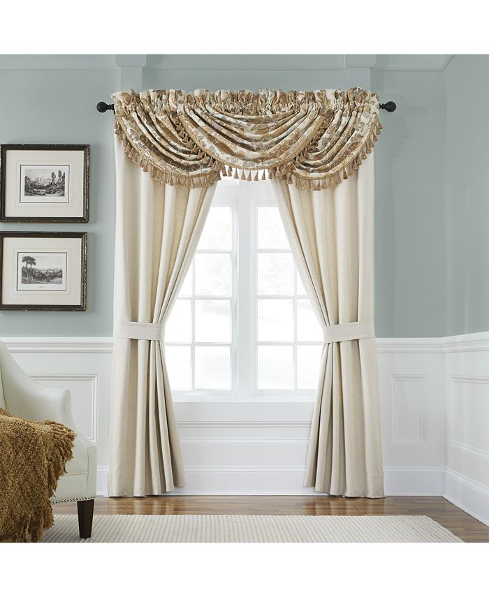 Croscill Nadalia 48" x 33" Waterfall Window Valance - Macy's