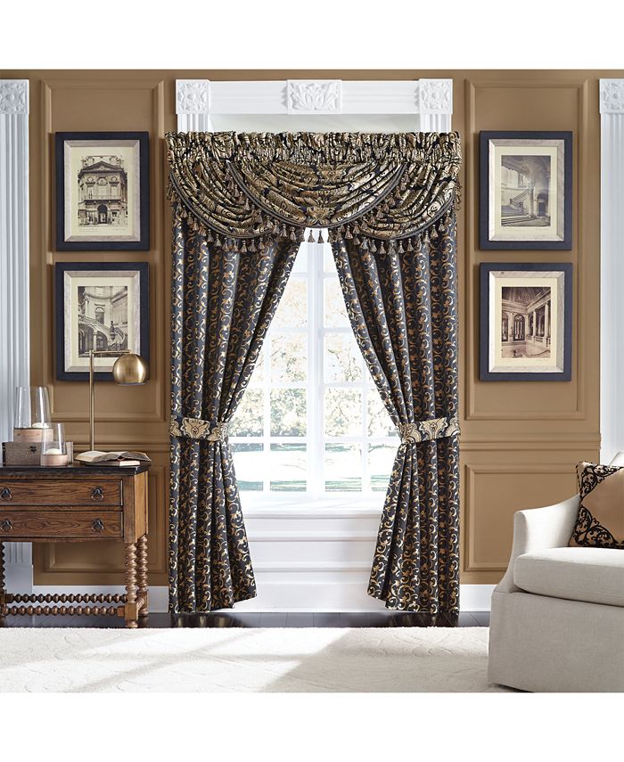 Croscill Pennington 48" x 33" Waterfall Window Valance - Macy's