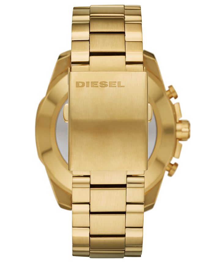Diesel Men's Mega Chief Gold-Tone Stainless Steel Bracelet Hybrid Smart ...