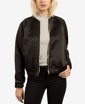 Volcom Juniors' Reversible Bomber Jacket - Macy's