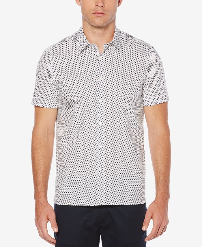 Perry Ellis Men's Classic-Fit Printed Shirt - Macy's