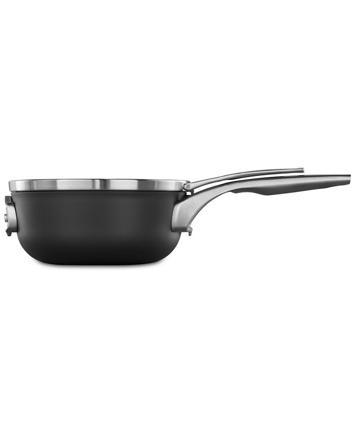 Calphalon Premier 3-Pc. Space-Saving Hard-Anodized Non-Stick Cookware ...