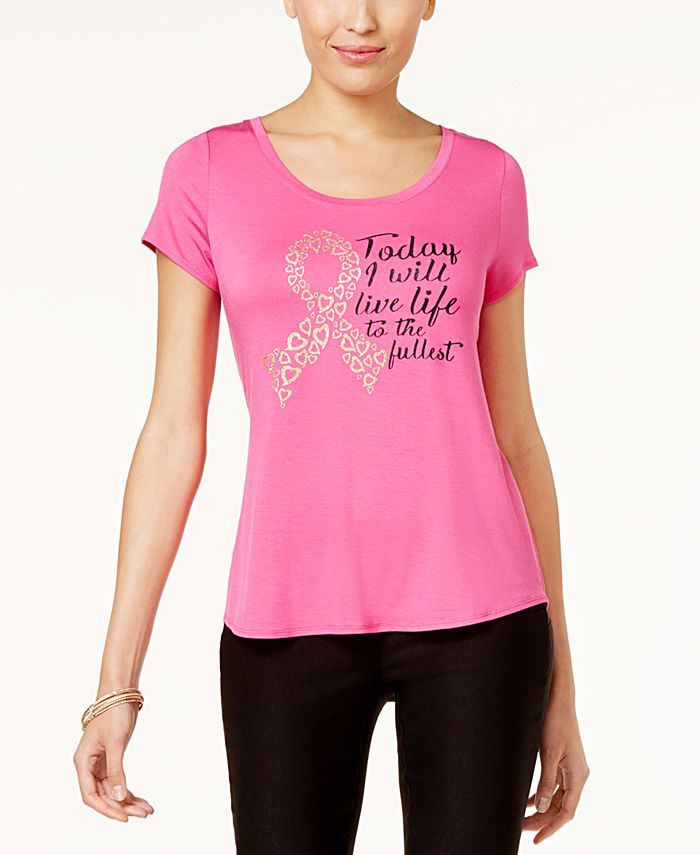 Thalia Sodi BCRF Graphic T-Shirt, Created for Macy's - Macy's