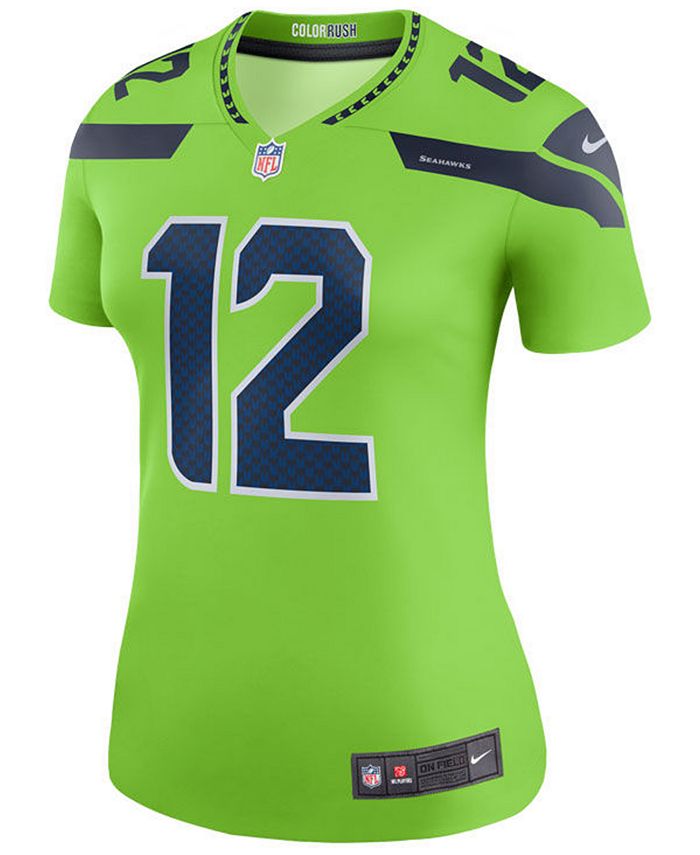 Nike Women's Seattle Seahawks Color Rush Legend Jersey - Macy's