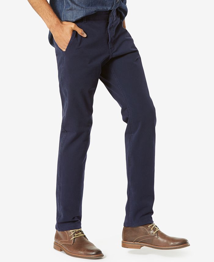 Dockers Mens Alpha Smart 360 Flex Slim Tapered Fit Khaki Stretch Pants And Reviews Pants Men