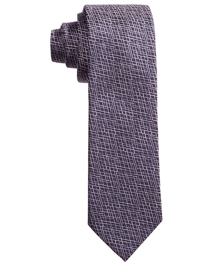 Hugo Boss HUGO Men's Geometric Silk Tie - Macy's