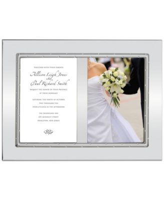 Lenox Devotion Ring Double Invitation Frame - Macy's