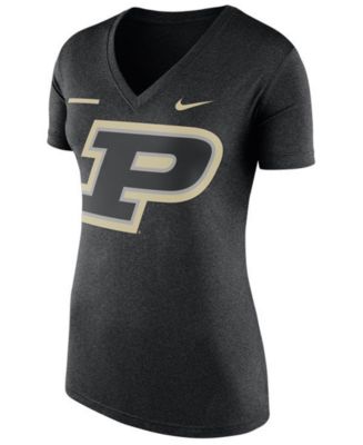 Nike Women's Purdue Boilermakers Stripe Bar T-Shirt - Macy's