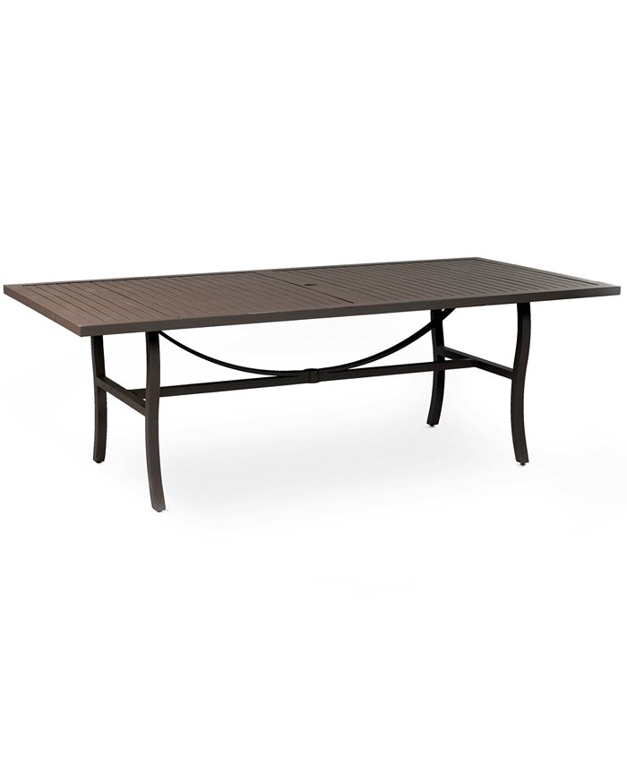 Furniture CLOSEOUT! Aluminum 84" x 42" Outdoor Dining Table, Created ...