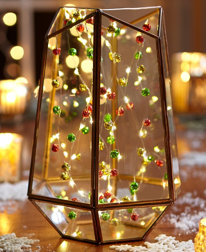 Studio Mercantile LED Micro Jingle Bells 10ft String Lights - Macy's