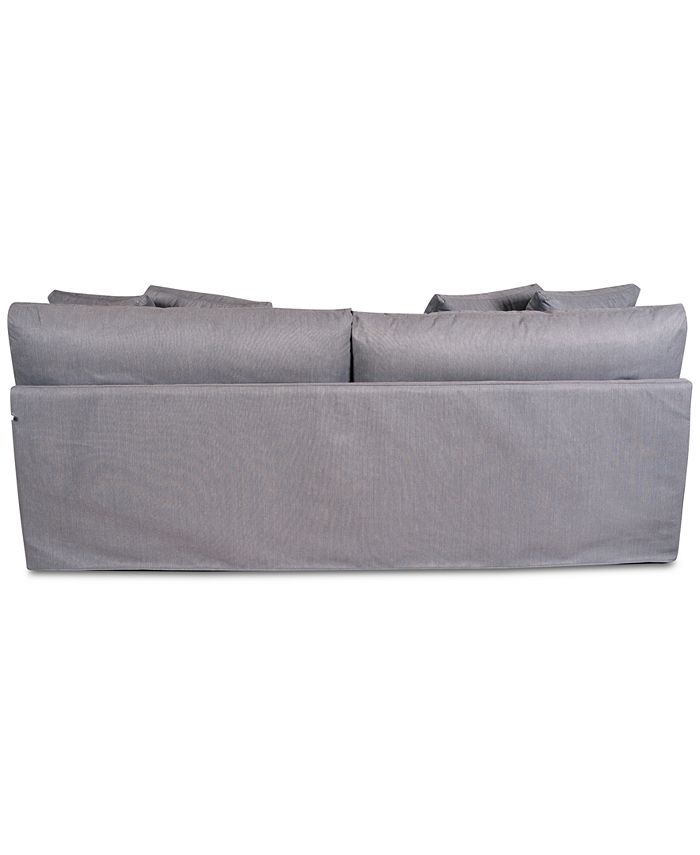 Furniture Brenalee 93" Performance Fabric Slipcover Sofa with Four ...