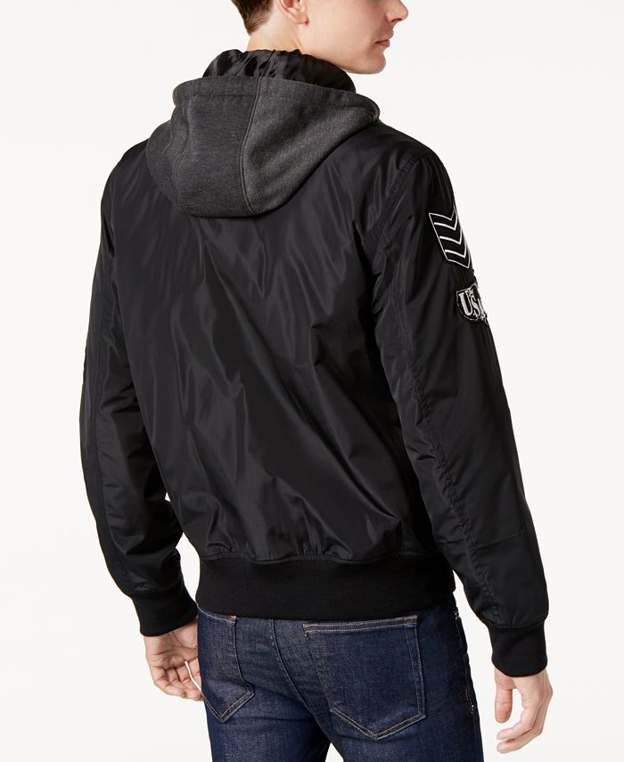 American Rag Men's Hooded Bomber Jacket, Created for Macy's - Macy's