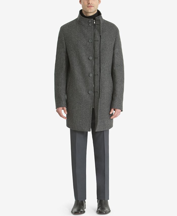 Calvin Klein Men's Milton Slim-Fit Overcoat - Macy's