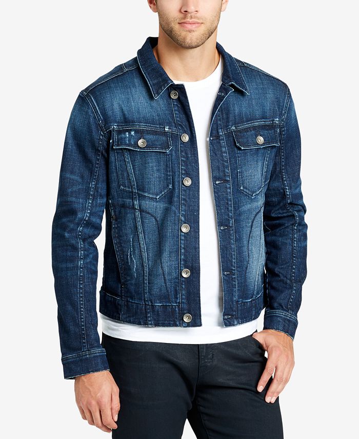 WILLIAM RAST Men's Embroidered Denim Jacket - Macy's