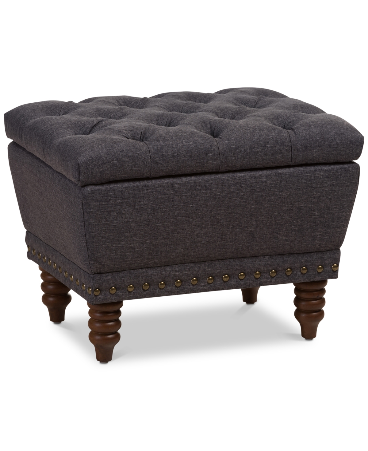 Click here for Jaleen Storage Ottoman - Dark Grey prices