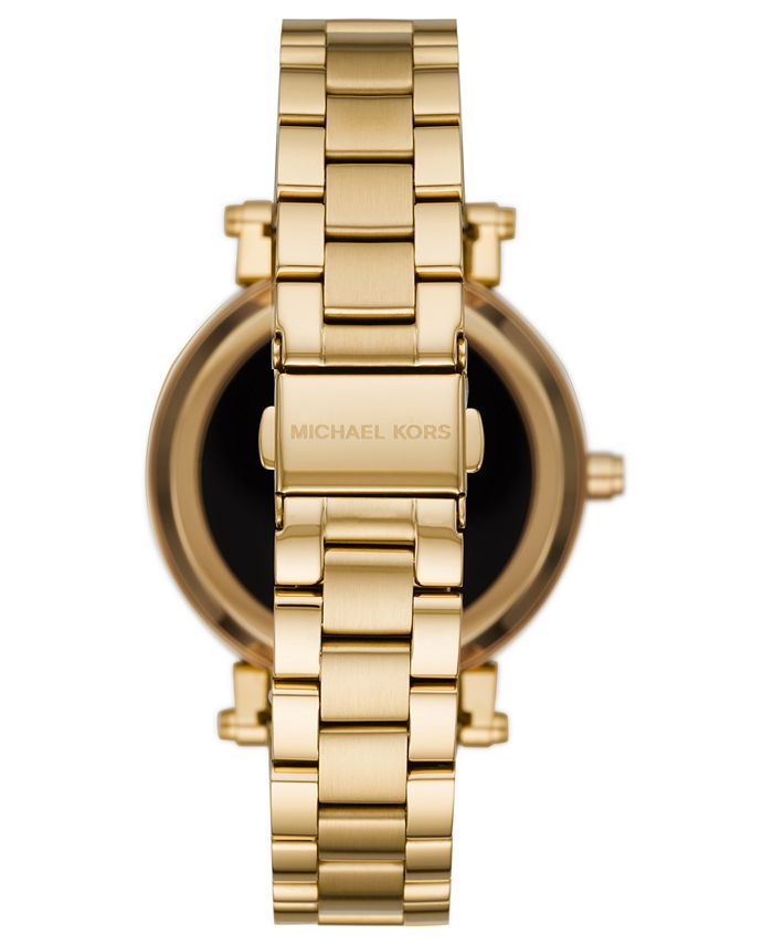 Michael Kors Access Women's Sofie Gold-Tone Stainless Steel Bracelet ...