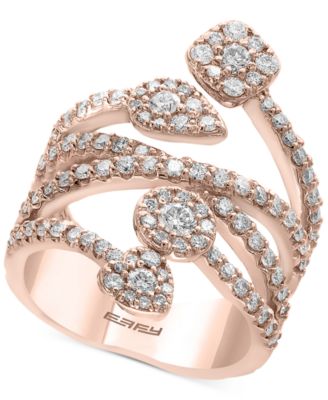 Pavé Rose by EFFY® Diamond Vine Statement Ring (1-3/8 ct. t.w.) in 14k ...