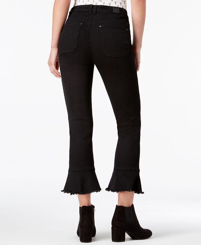 REWIND Juniors' Cropped Flare-Leg Jeans - Macy's