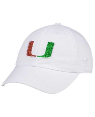 Top of the World Women's Miami Hurricanes White Glimmer Cap - Macy's