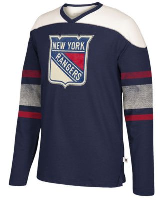 Men's New York Rangers Appliqué Crew Long Sleeve T-Shirt - Macy's