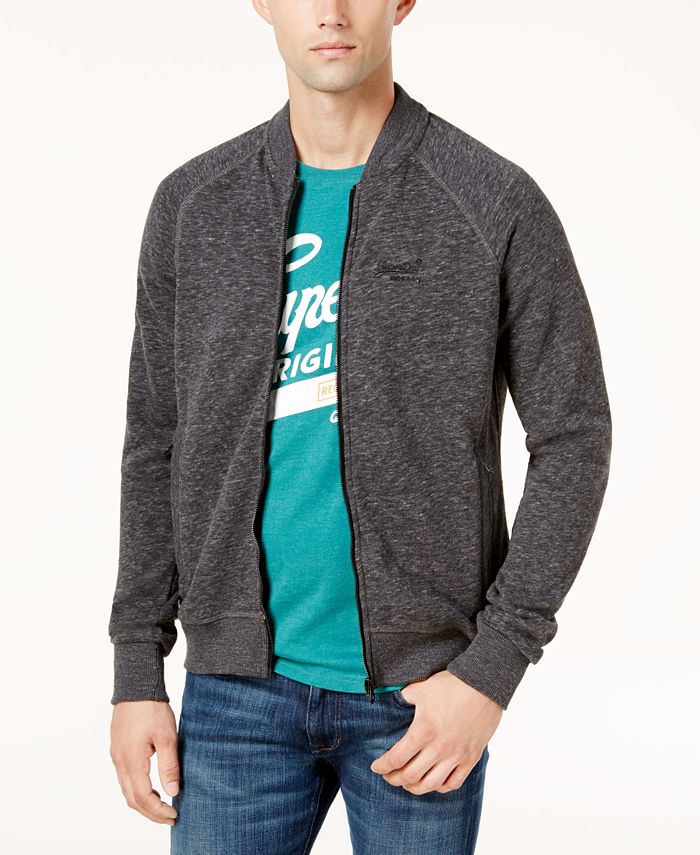 Superdry Men's Heathered Zip-Front Jacket - Macy's