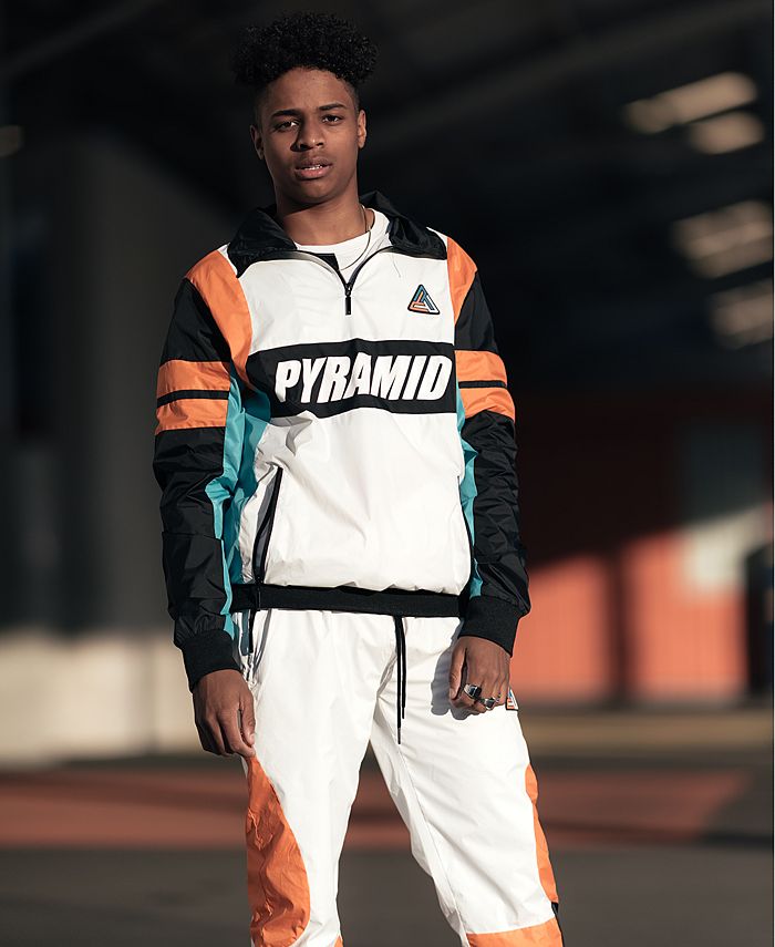 Black Pyramid Men's Colorblocked Track Jacket - Macy's