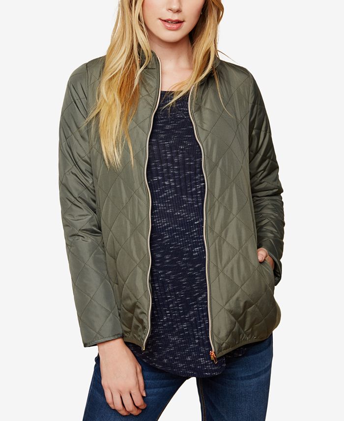 Motherhood Maternity Quilted Jacket - Macy's