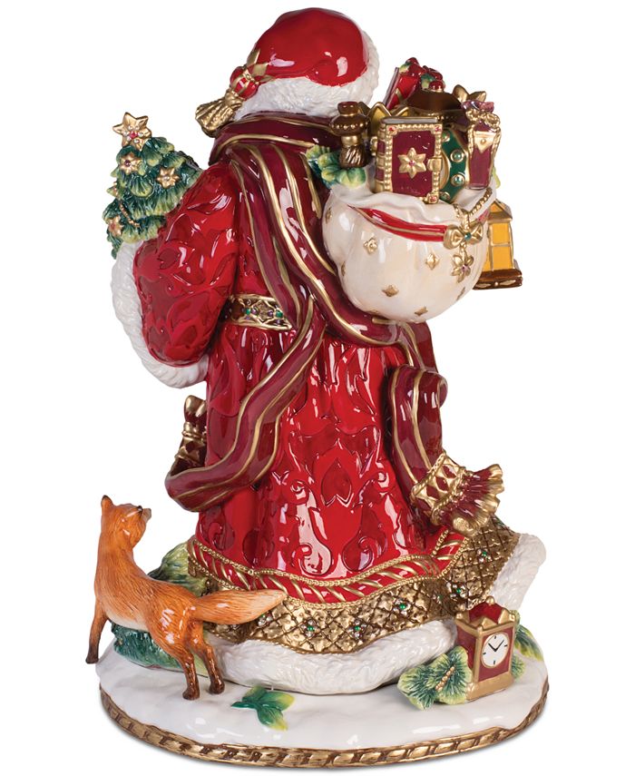 Fitz and Floyd Renaissance Holiday Santa Figurine - Macy's
