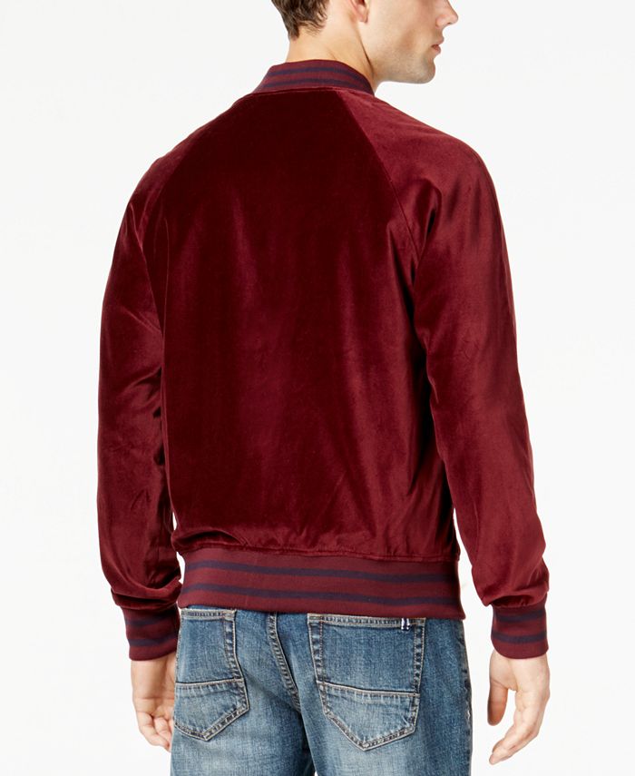 American Rag Men's Velvet Varsity Bomber Jacket, Created for Macy's ...