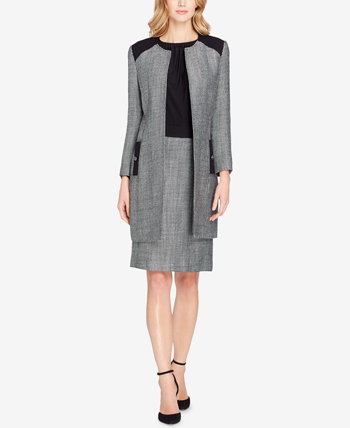 Tahari ASL Textured Topper Jacket & Reviews - Jackets & Blazers - Women ...
