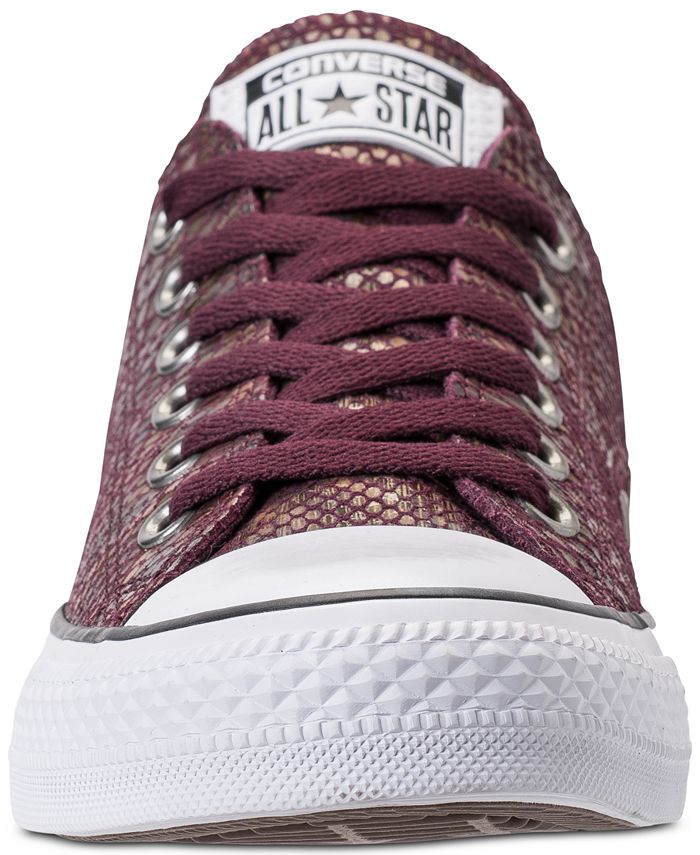 Converse Women's Chuck Taylor Ox Fashion Snake Casual Sneakers from ...