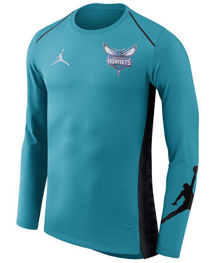 Nike Men's Charlotte Hornets Hyperlite Shooter Long Sleeve T-Shirt - Macy's