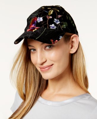 Steve Madden Velvet Buds Baseball Cap - Macy's